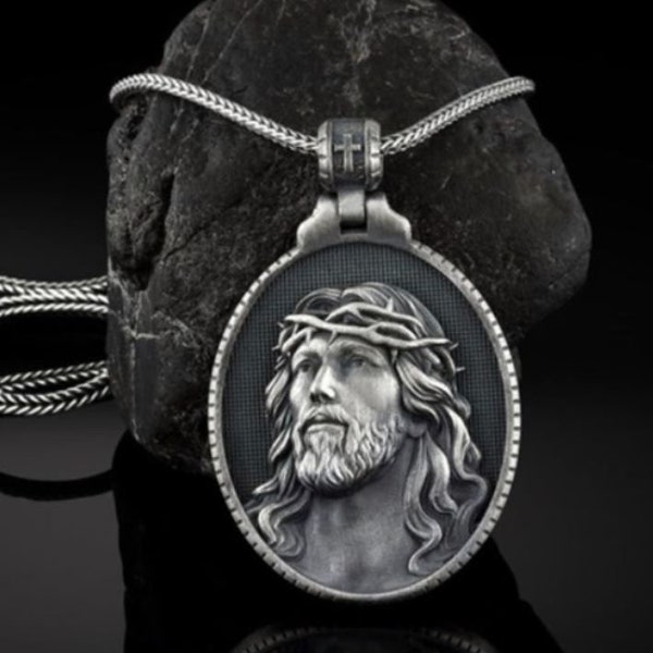 Jesus Necklace - Etsy
