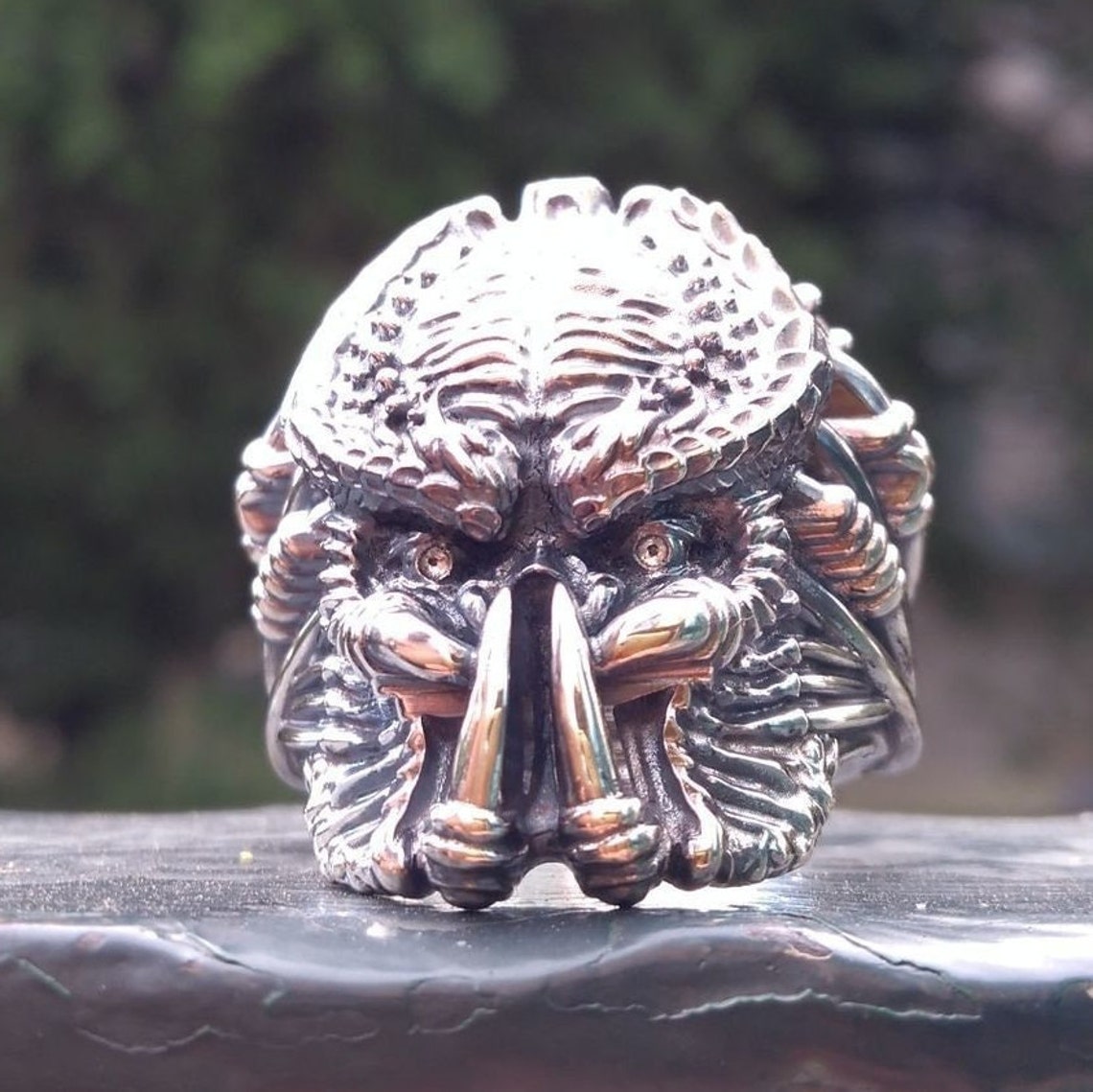 Monster Ring Predator Ring Alien Ring Skull Ring Predator - Etsy