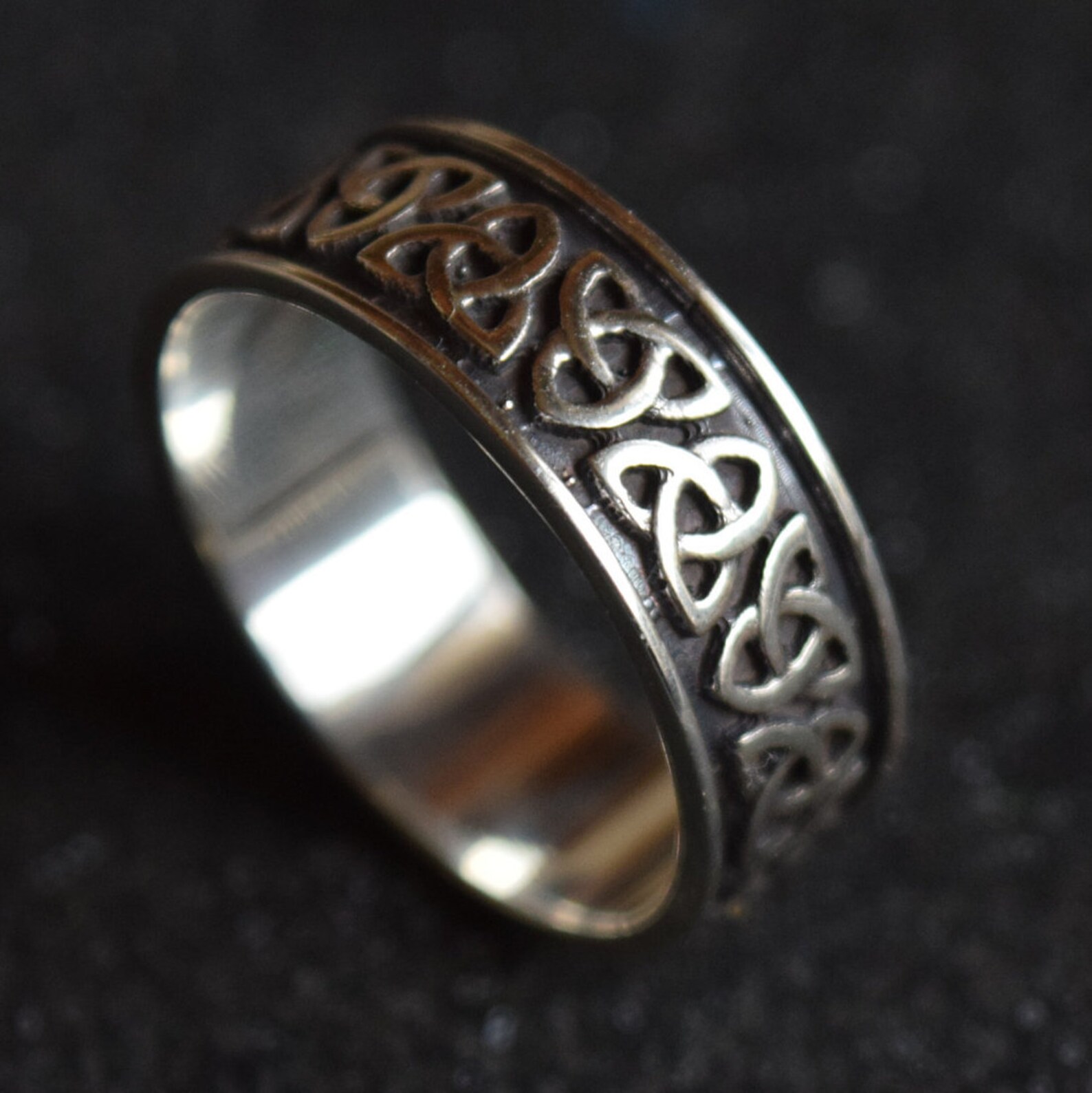 Trinity Knot Ring Trinity Knot Jewelry Celtic Ring His and - Etsy