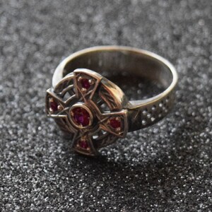 Celtic Cross Ring, Irish Ring, Norse Jewelry - Etsy