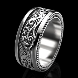 Wave Ring, Surfer Wave Ring, Thumb Ring, Promise Ring for Him - Etsy