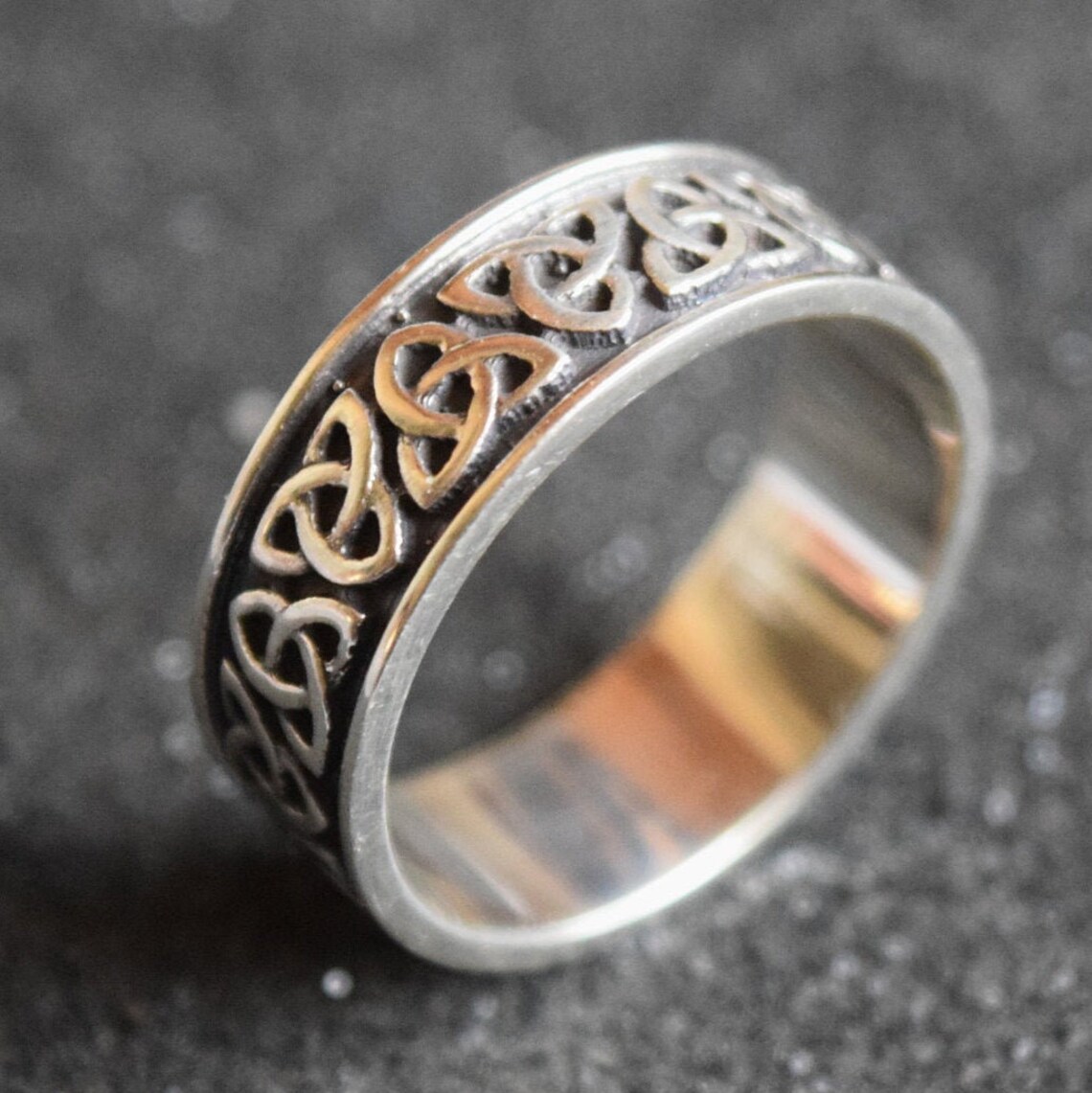Trinity Knot Ring Trinity Knot Jewelry Celtic Ring His and - Etsy
