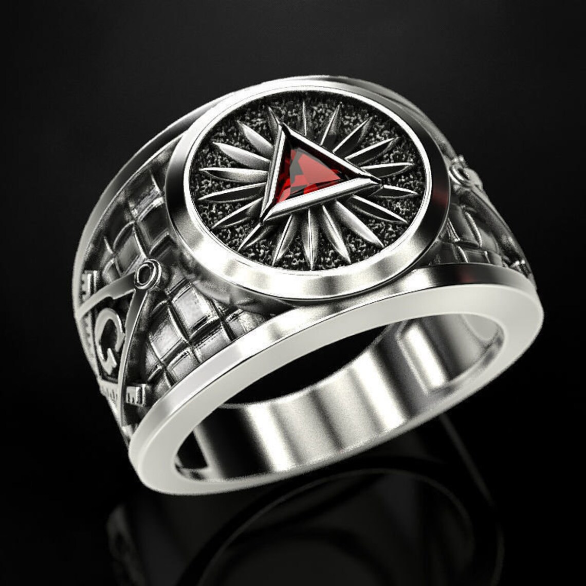 Master Mason Ring Freemason Ring Masonic Rings Mason - Etsy