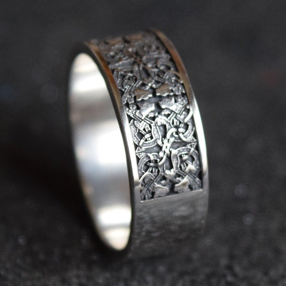 Celtic Traditional Ornament Ring Celtic Ring Scandinavian | Etsy