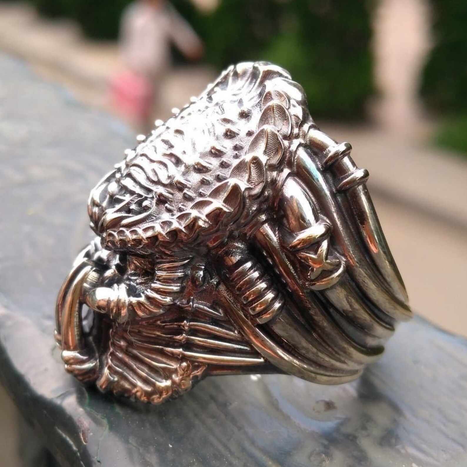 Monster Ring Predator Ring Alien Ring Skull Ring Predator - Etsy