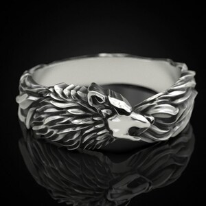 Wolf Ring - Etsy