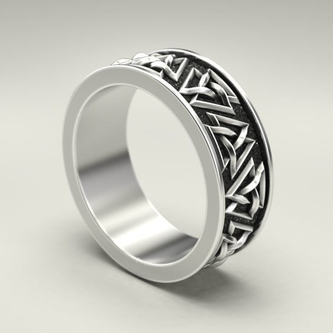 Valknut Knot Ring Norse Viking Ring Valknut Wedding Band - Etsy