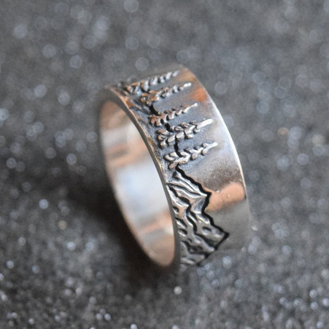 Silver Mountains Ring Mountain Range Ring Silver Mountains | Etsy