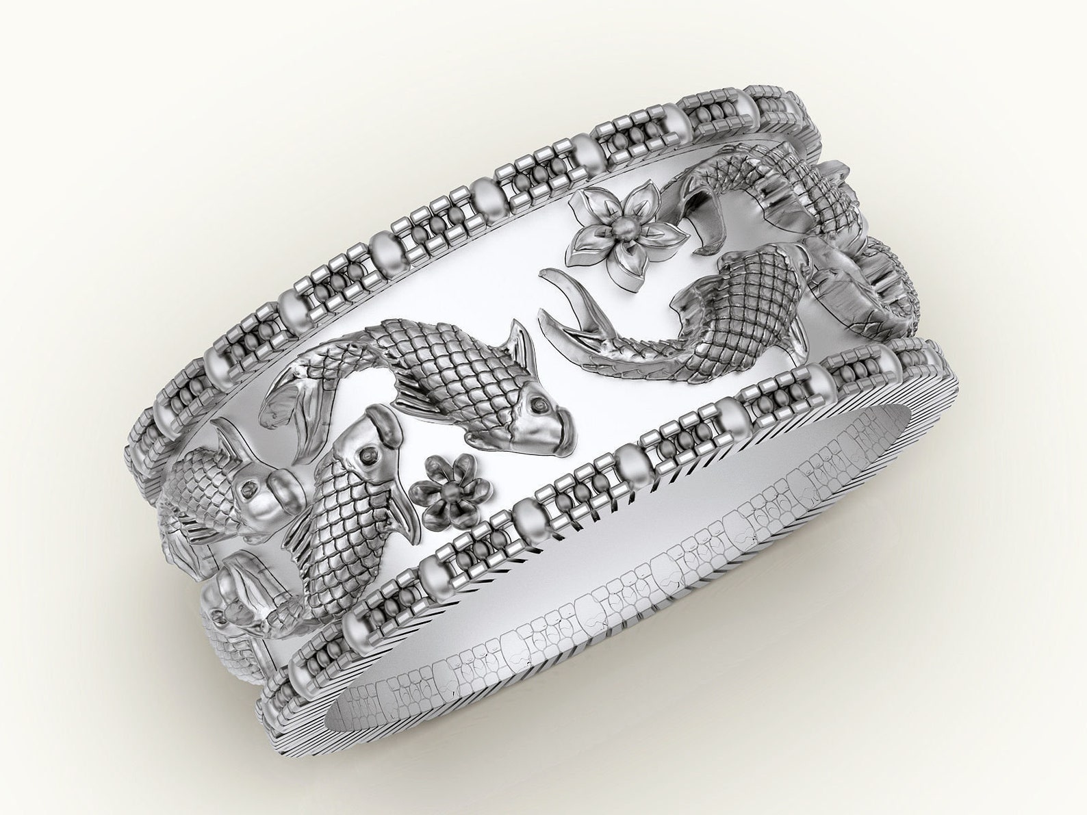 Koi Fish Ring Japanese Carp Koi Fish Tattoos Unique Wedding - Etsy