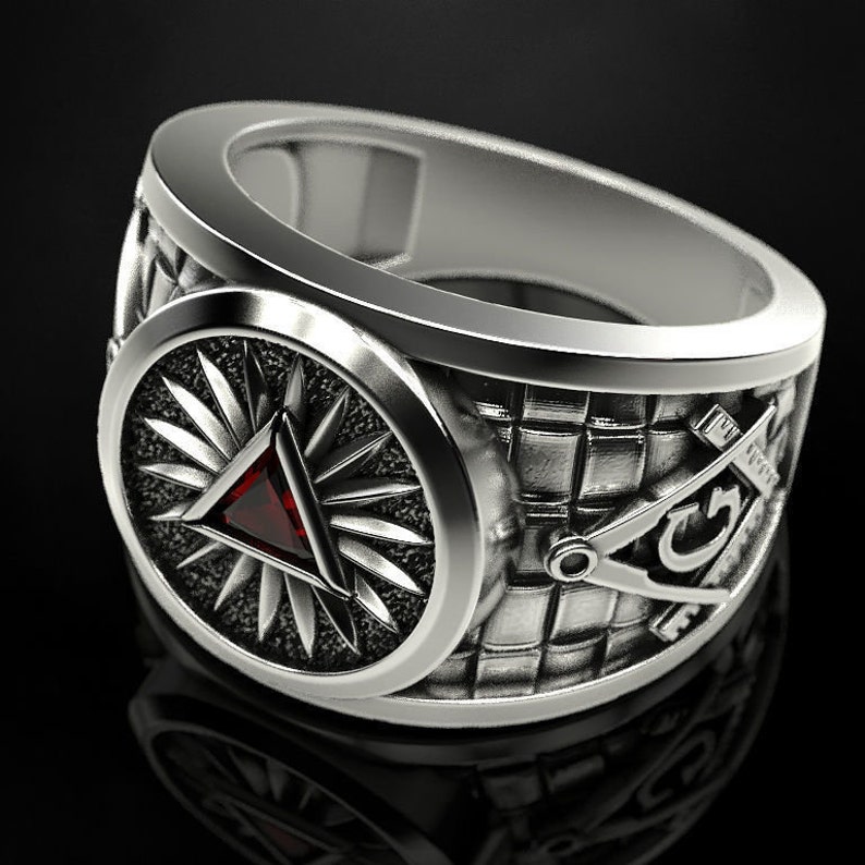 Master Mason Ring Freemason Ring Masonic Rings Mason - Etsy