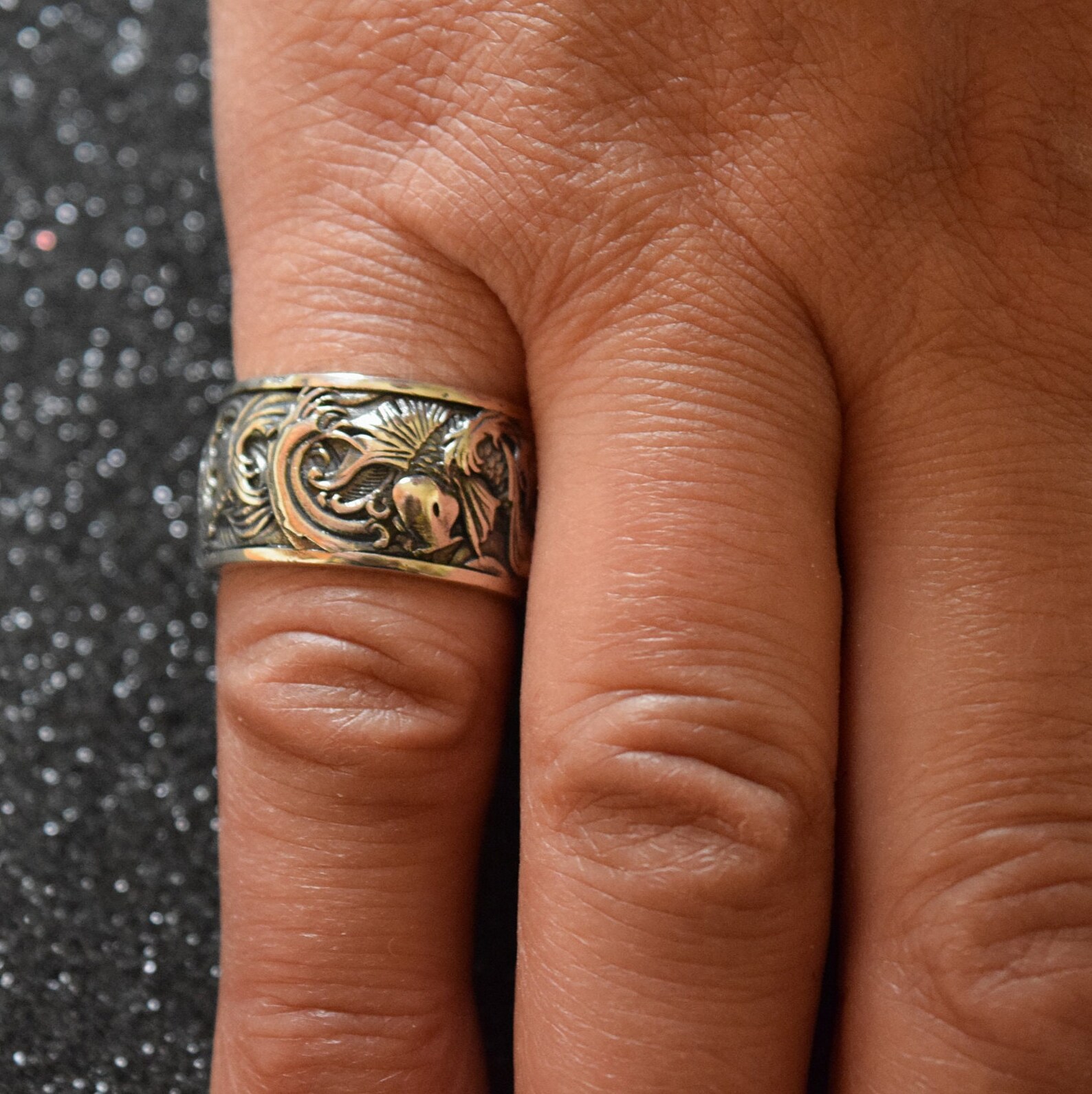 Wave Ring Koi Fish Ring Japanese Koi Carp Ring Koi Carp | Etsy