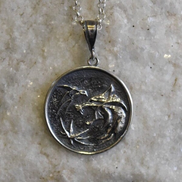 Witcher Medallion Silver - Etsy