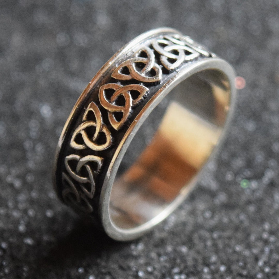 Trinity Knot Ring Trinity Knot Jewelry Celtic Ring His and - Etsy