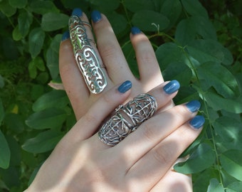 Long Finger Ring - Etsy