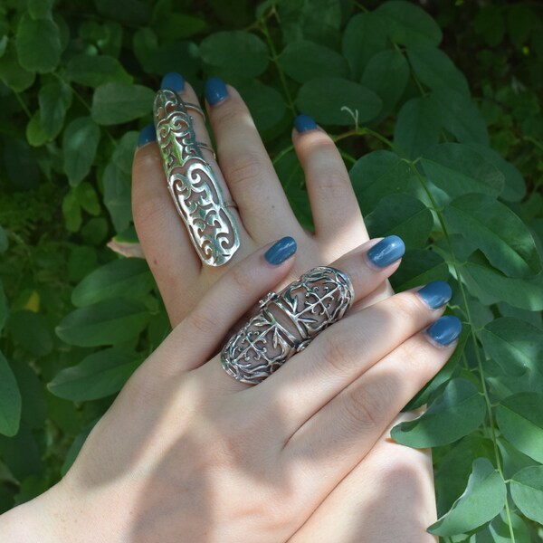 Long Finger Rings - Etsy