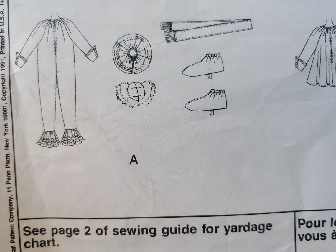 Retro Sewing Pattern - Mccall's Bozo the Clown Costume - Size Child 2-4 ...