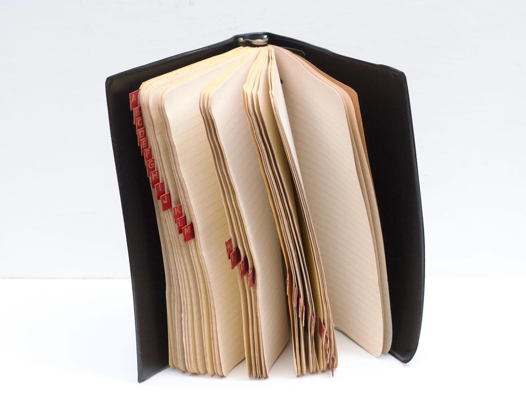 1980s 3-ring Binder Black Vinyl Hardcover, Holds 6 X 9.5 Size, Includes ...