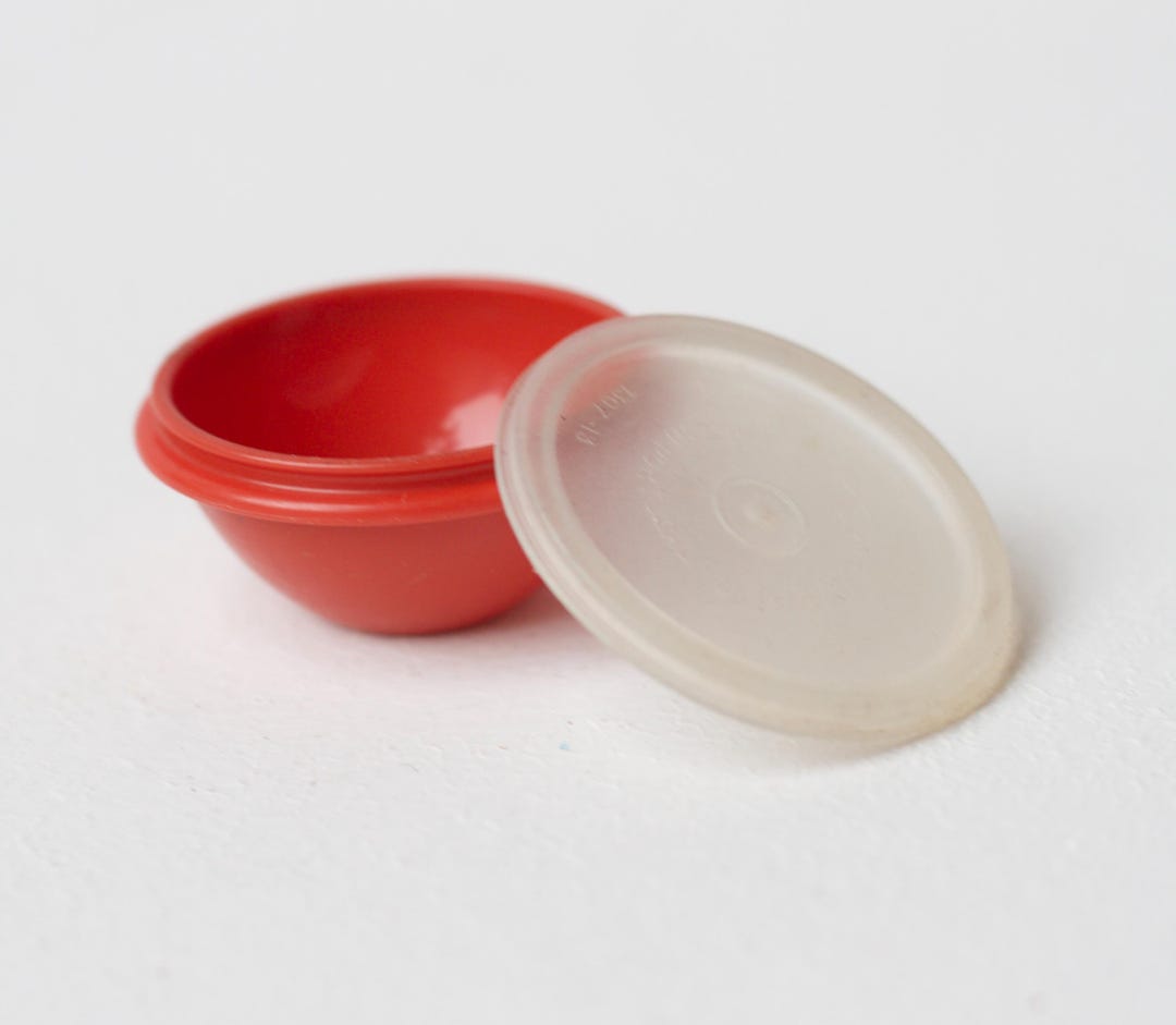 Miniature Burnt Orange Tupperware Bowl 80s - 1307 13 - Tiny Plastic ...