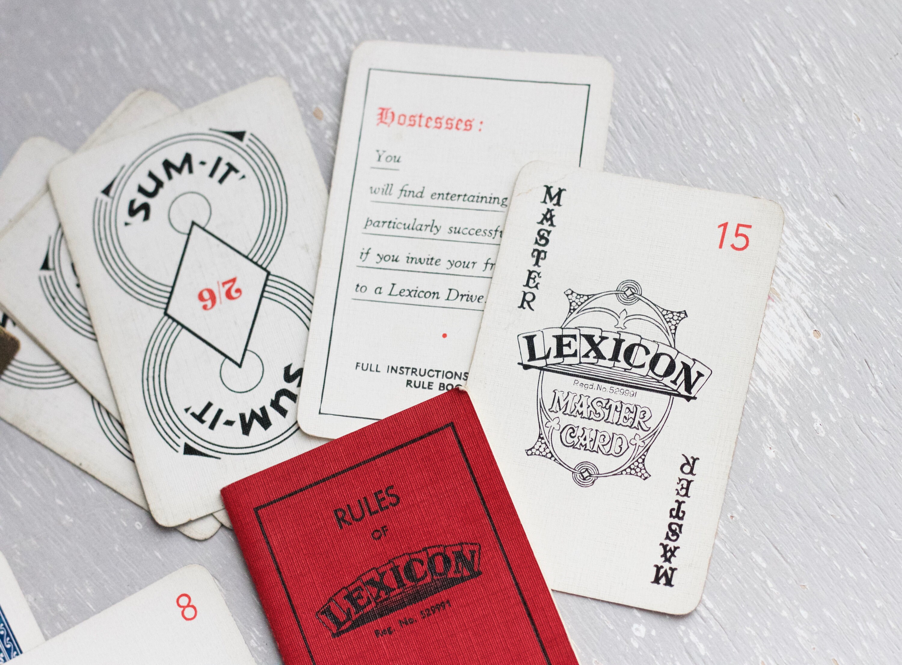 Waddingtons Lexicon Card Game by Atozed 1930's Vintage | Etsy