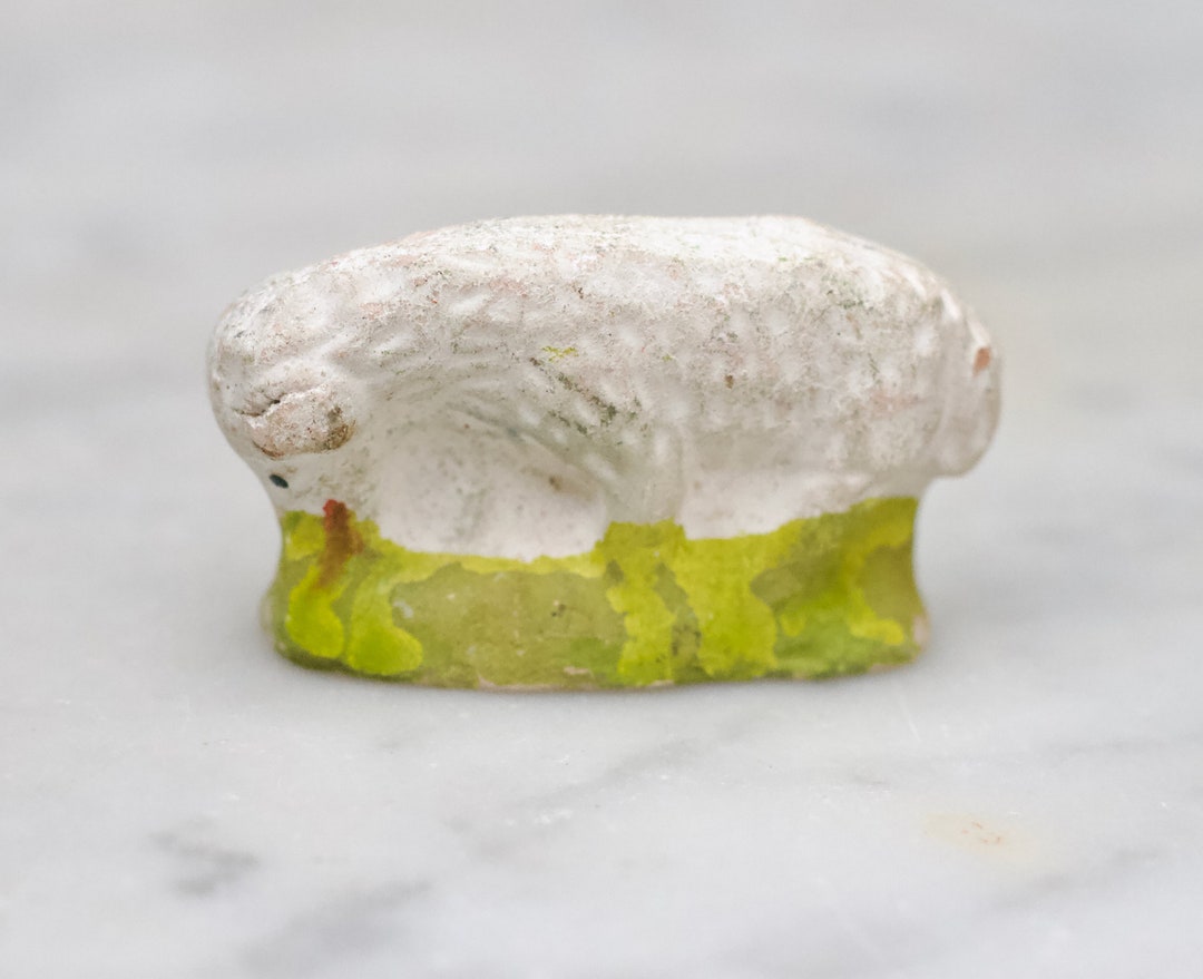 Little Lamb Nativity Figure - Vintage Folk Art Christmas Christmas ...