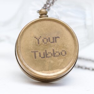 Your Tubbo Magnetic Compass Necklace Brass and Glass Case Hiking ...