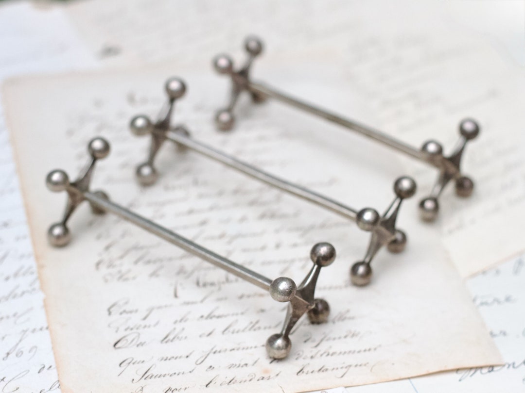 Antique Silver Plated Knife Rests - Krupp Berndorf, Set of 3 - Etsy