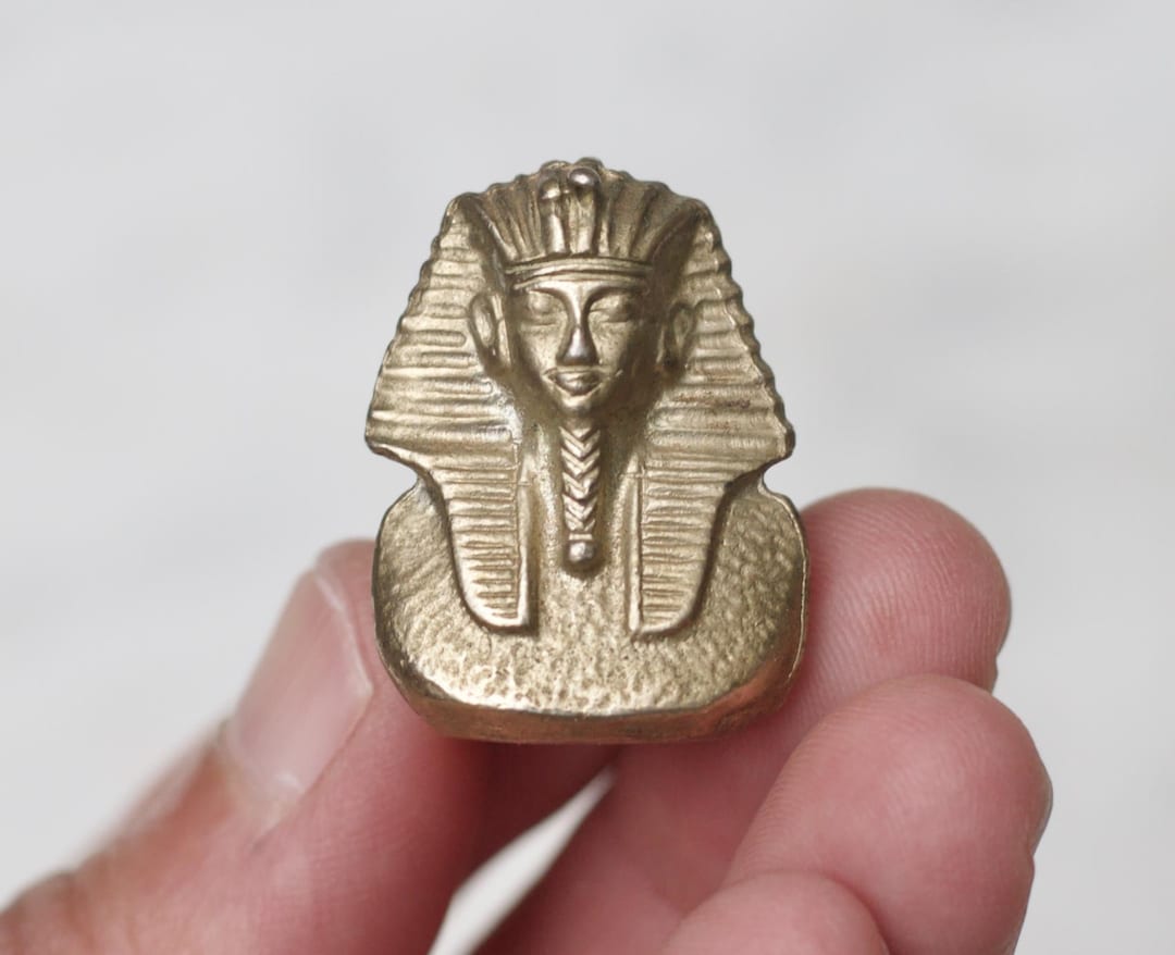Miniature Tutankhamun Bust Ornament - King Tut Tiny Egyptian Statue Dollhouse Decor - Souvenir ...