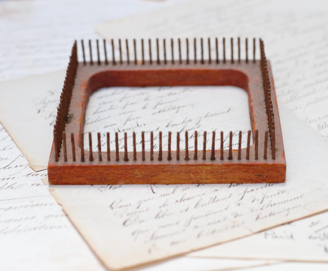 Weave It Miniature Weaving Loom 4 Inch - Wooden Square Traditional Mini ...