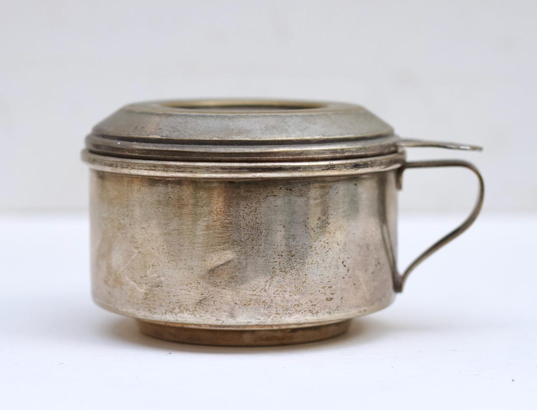 1930s French Coffee Maker, Single Cup Coffee Press, Art Deco Silver ...