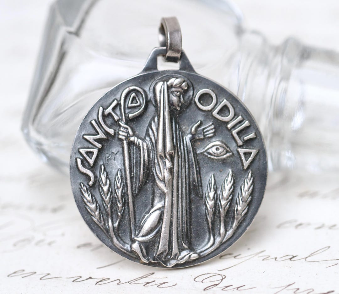 Saint Odilia of Alsace Medal Patron of the Blind and Good Eyesight ...