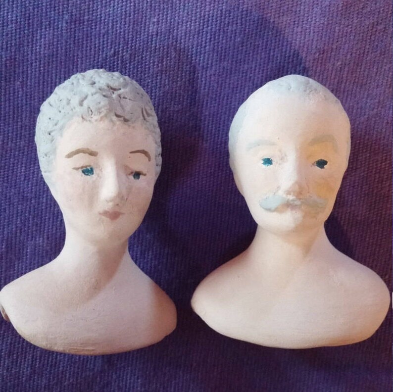 Vintage Miniature Doll Parts Handmade Artist Doll Heads and - Etsy
