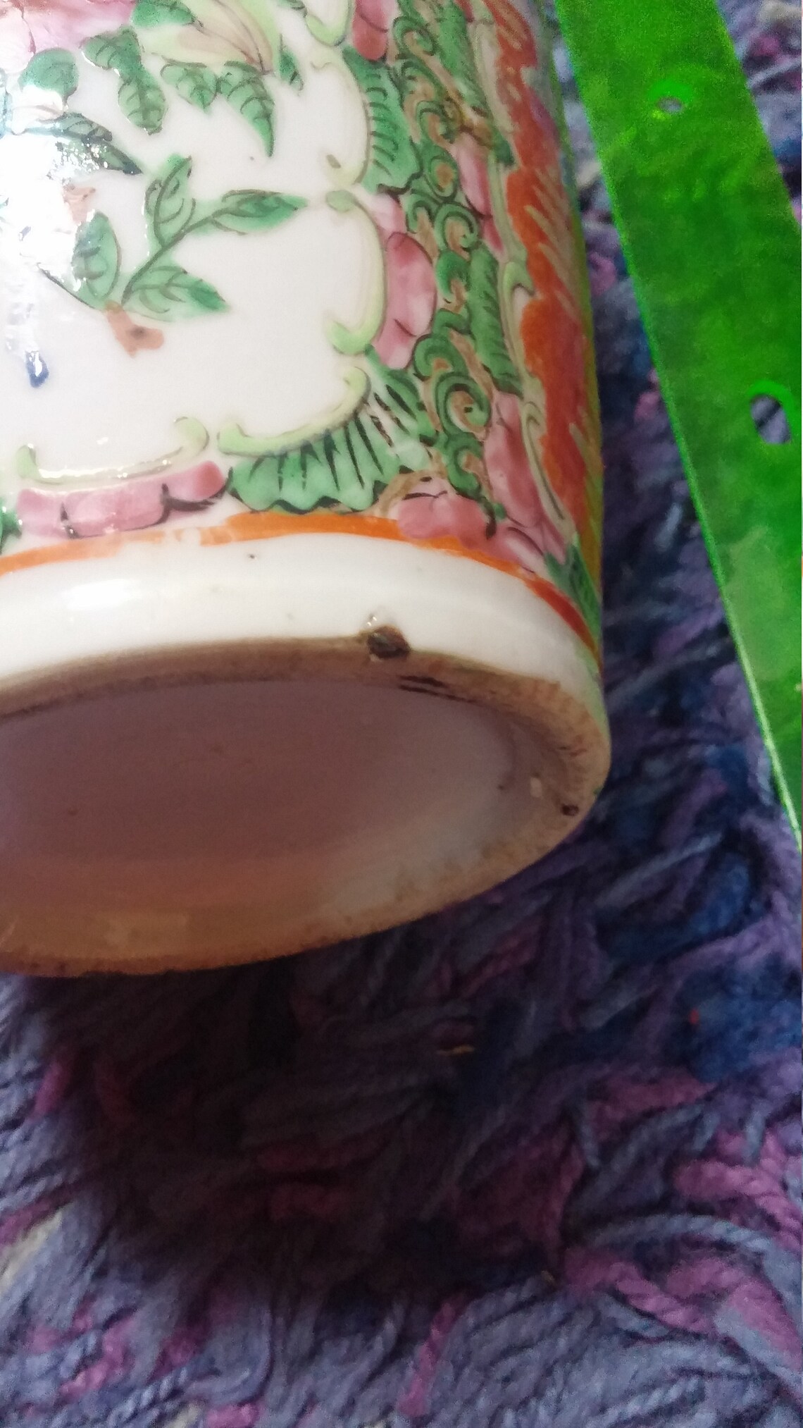 Antique Chinese Vase Rose Mandarin Hand Painted Porcelain | Etsy