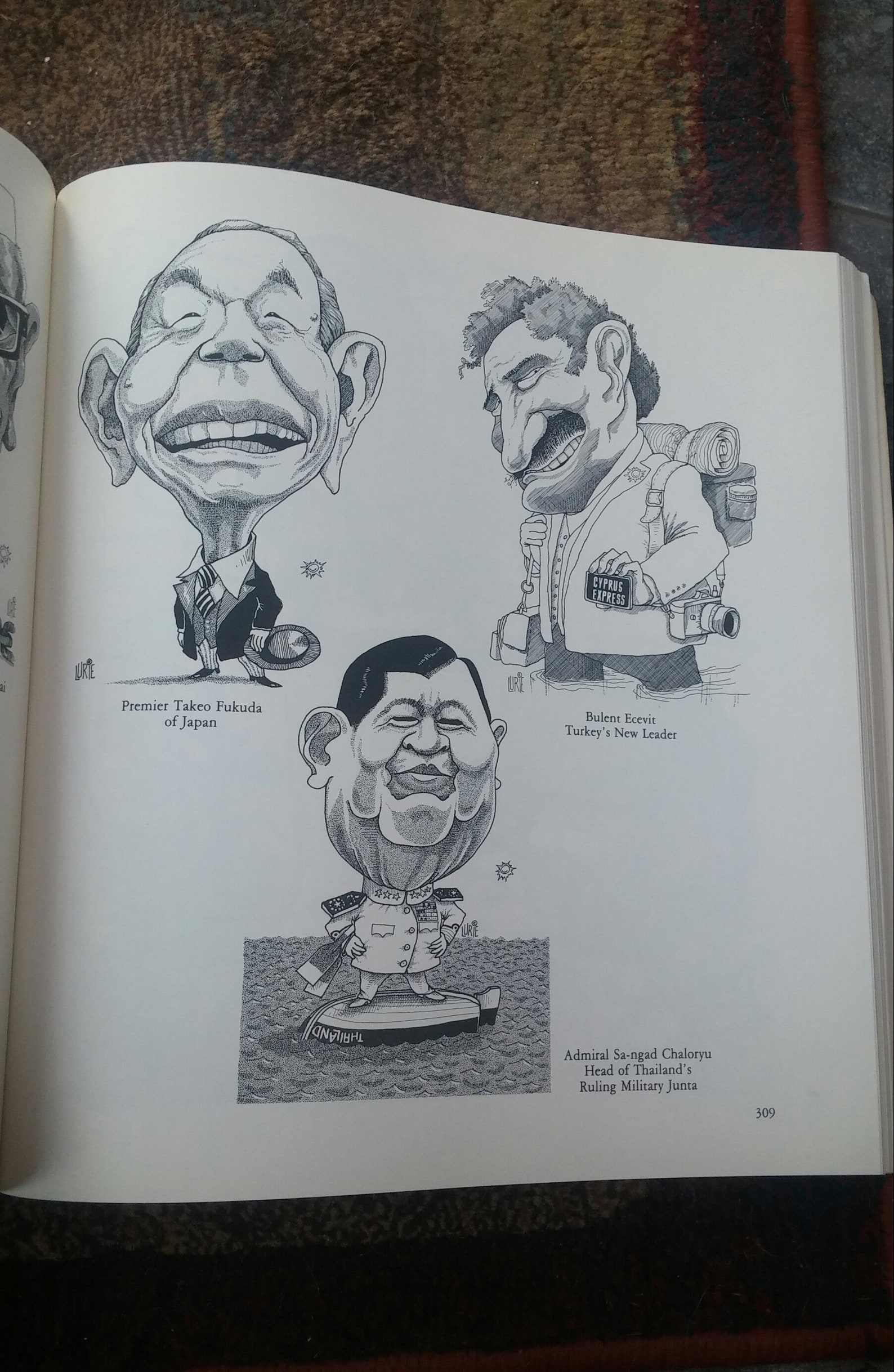 Luries Worlds 1970-1980 Vintage Political Cartoon Caricature | Etsy