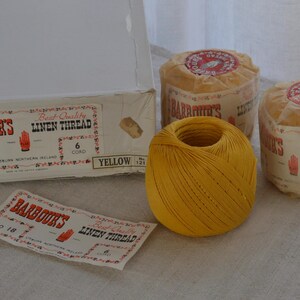 Large Spool of 18/6 Cord Yellow Barbour's Irish Linen Thread - Etsy