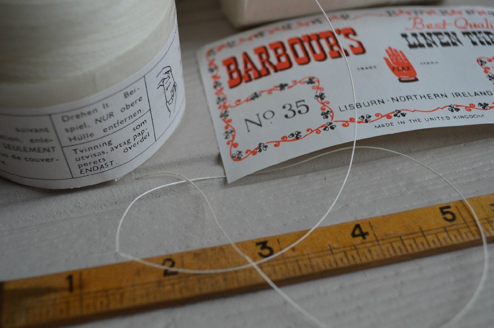 Barbour's Irish Linen Thread a Large Spool of 35/3 Cord - Etsy