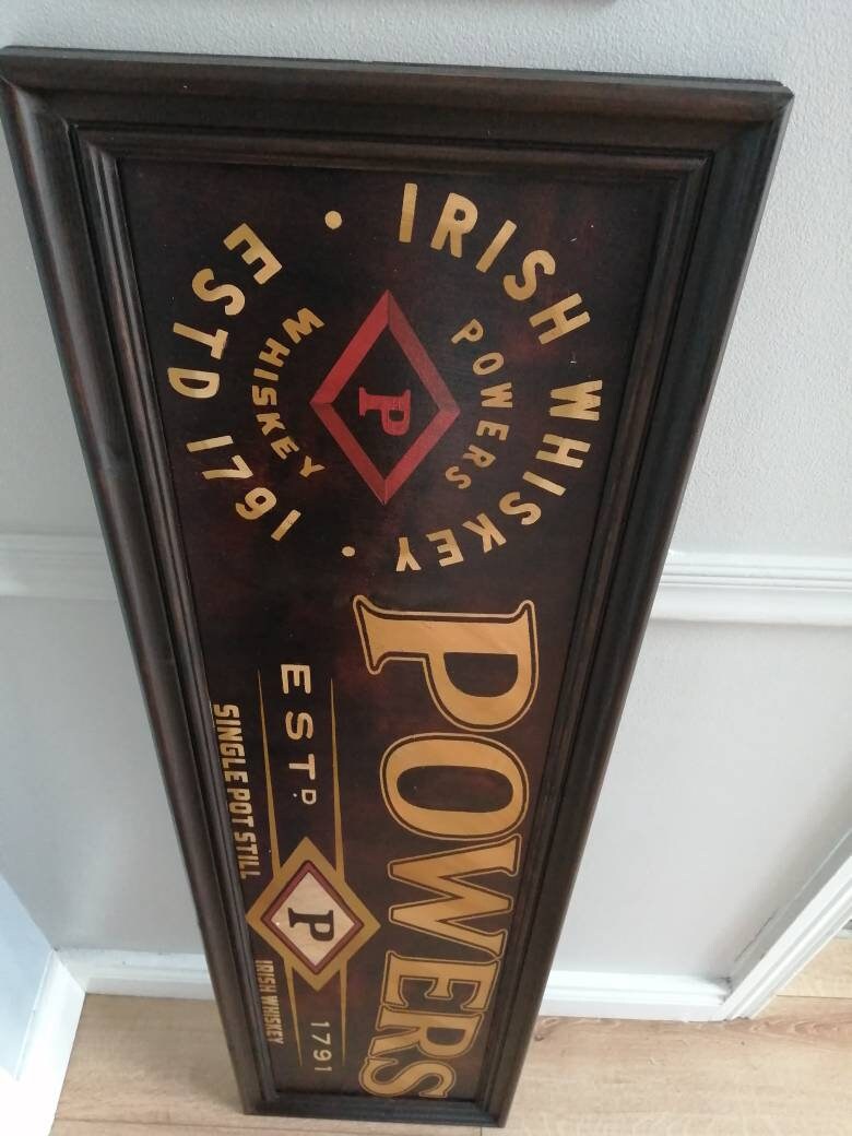 Hand painted Irish pub signage Powers | Etsy