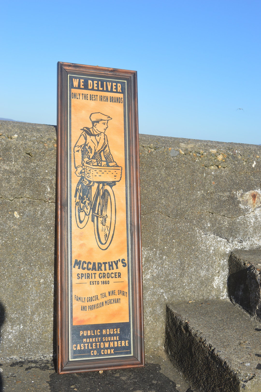 Irish Shop Sign, Irish Pub Sign , Antique Look Signage , Spirit Grocer ...