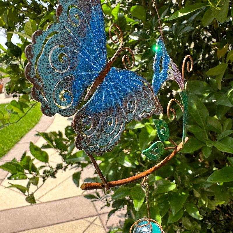 Solar Butterfly Garden Lights - Etsy