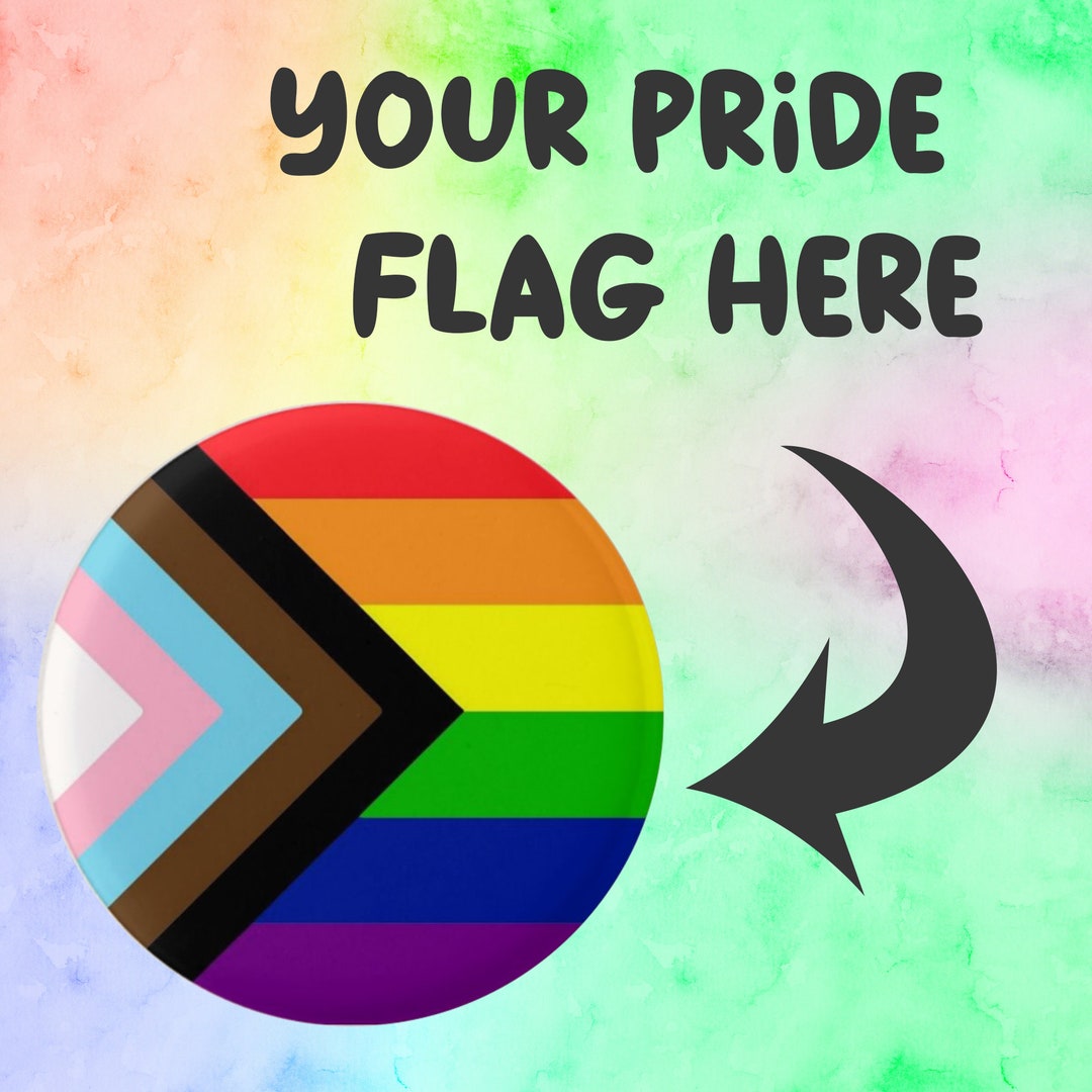 Custom Pride Flag Badge, Pride Flag, Pride Badge, Custom Badge, Pride ...