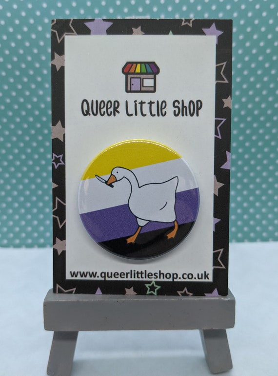 Custom Goose Pride Flag Badge LGBTQ Untitled Goose Game - Etsy