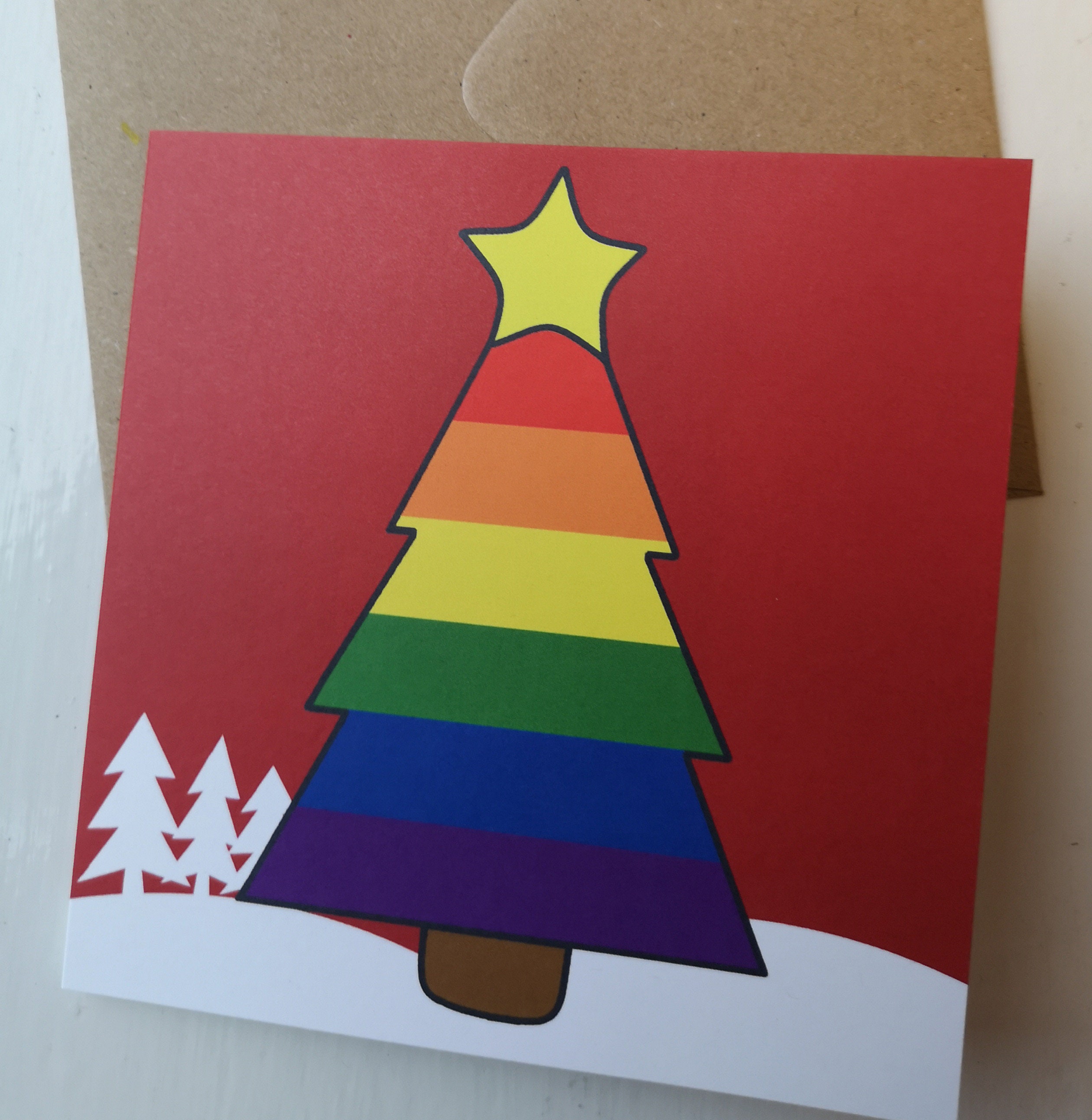 LGBTQ Candy Cane LGBTQ Christmas Card Pride Christmas Card Custom LGBT ...