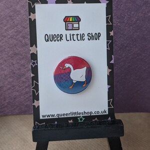 Custom Goose Pride Flag Badge LGBTQ Untitled Goose Game - Etsy