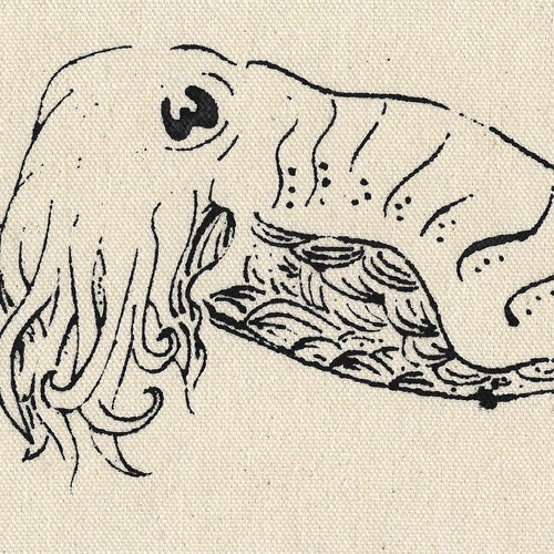 Natural Cuttlefish Iron on Patch - Etsy