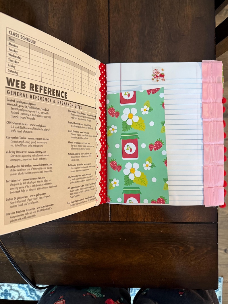 Strawberry Shortcake Composition Notebook – Handmade With Washi Tape ...