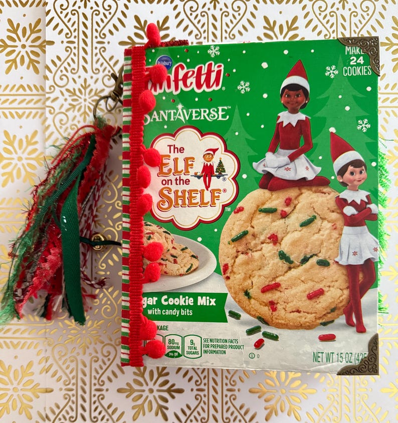 Elf on the Shelf Christmas Junk Journal | Handmade Vintage Keepsake - Etsy