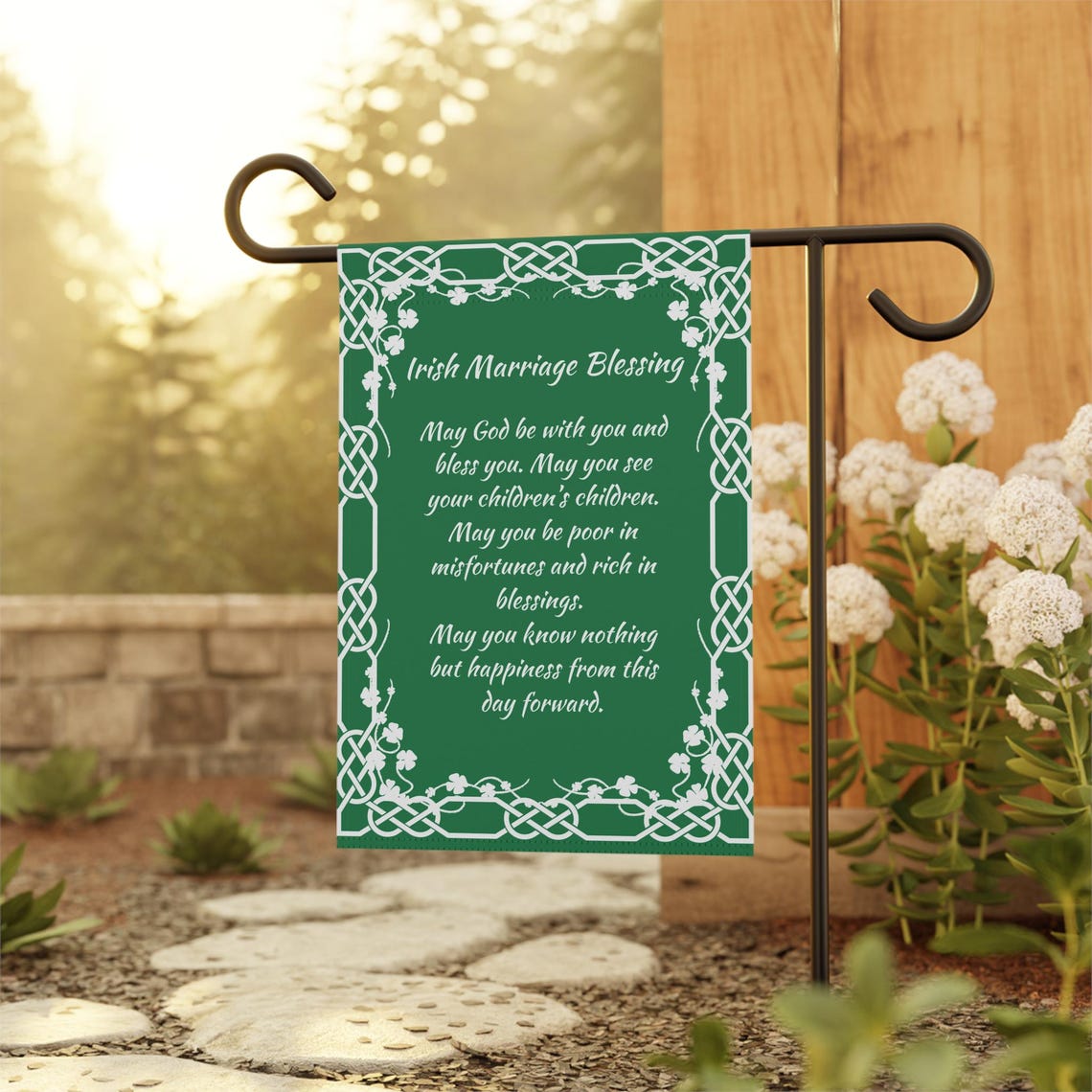 Irish Marriage Blessing Garden Banner, Wedding Decor, Home & Garden ...