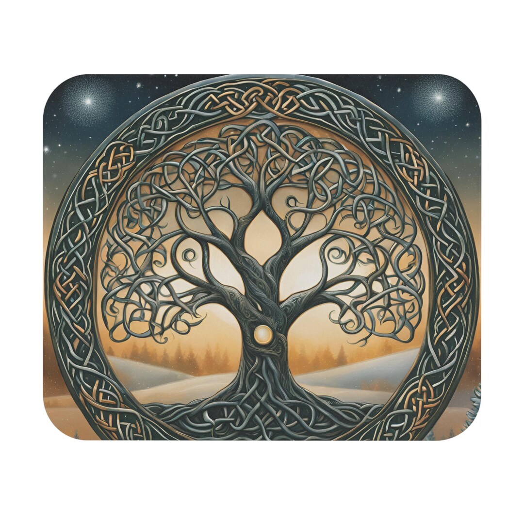 Mouse Pad (rectangle) Celtic Irish Tree of Life Irish Home Decor Celtic ...