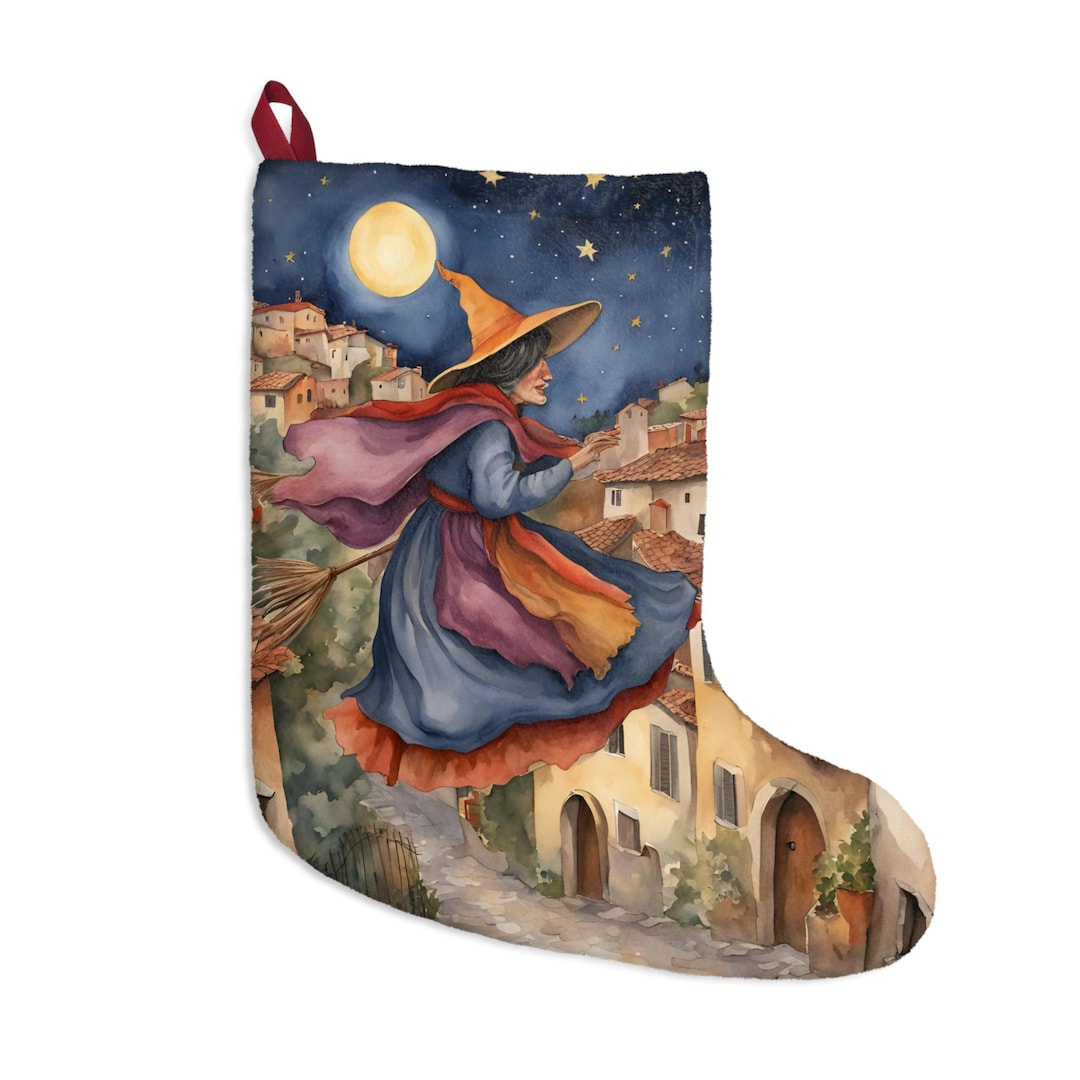 La Befana Christmas Stocking – Italian Holiday Tradition Santa Sock ...