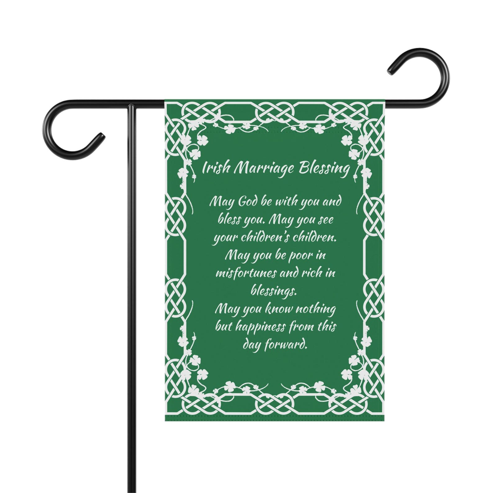 Irish Marriage Blessing Garden Banner, Wedding Decor, Home & Garden ...
