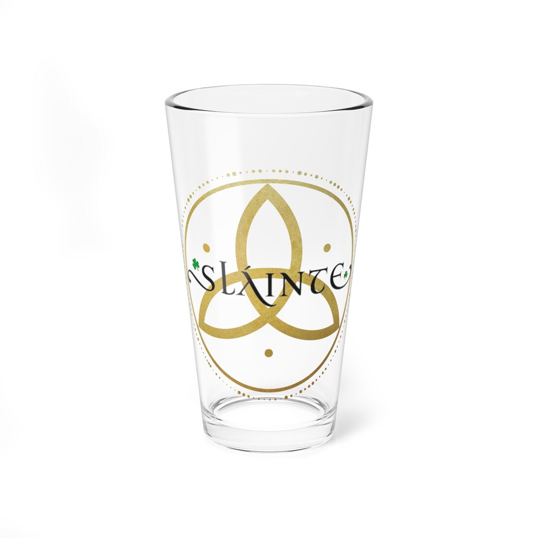 16oz Mixing Glass, Beer Glass, Irish Toast Drink Glass, Slainte Glass ...
